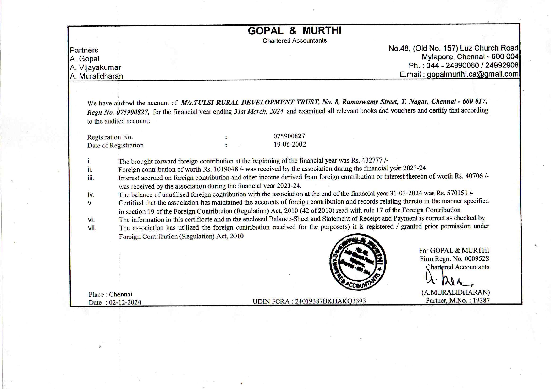 FY 2023 – 2024 – trdt